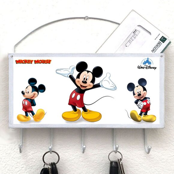 Accents | Mickey Mouse Mail Organizer Mail Holder Key Rack Mail Basket ...